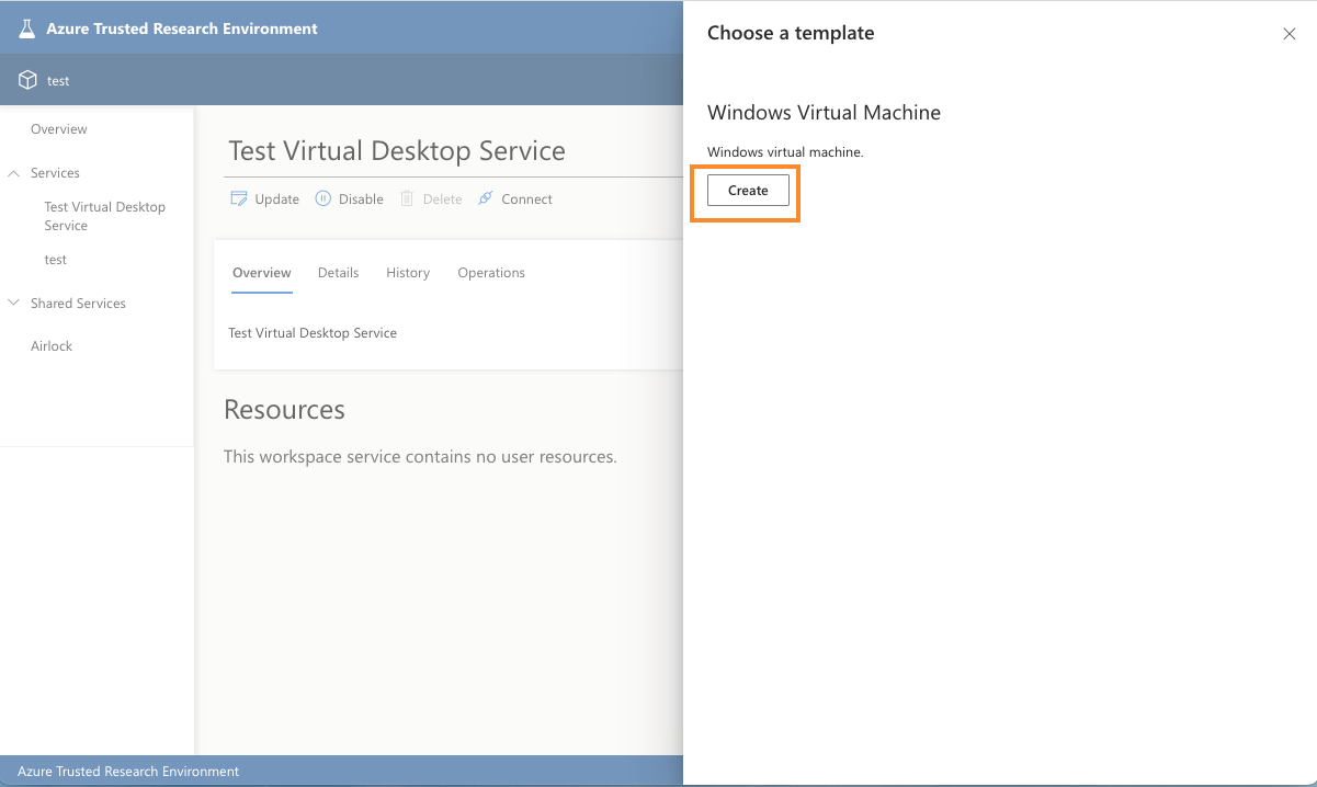 8. Install Workspace Service and User Resource - Azure TRE