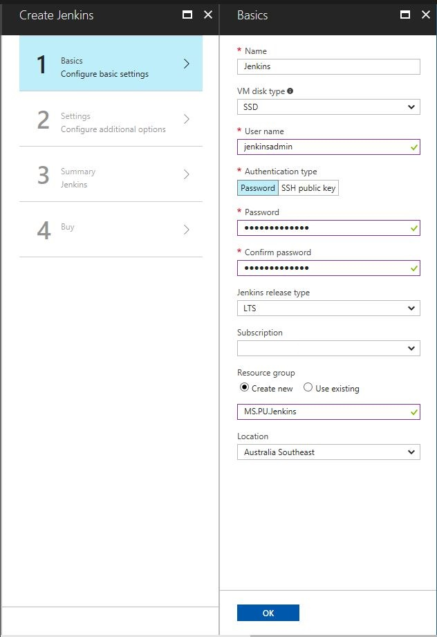 PartsUnlimitedMRP : Setup Jenkins in Azure