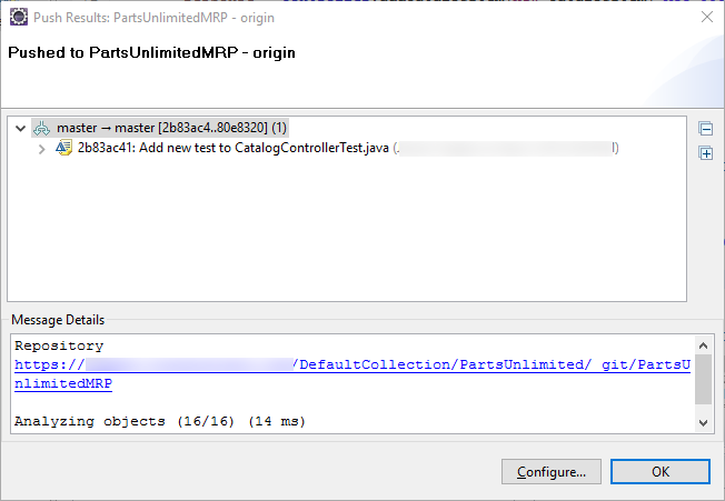 PartsUnlimitedMRP : Automated Testing with VSTS and Eclipse