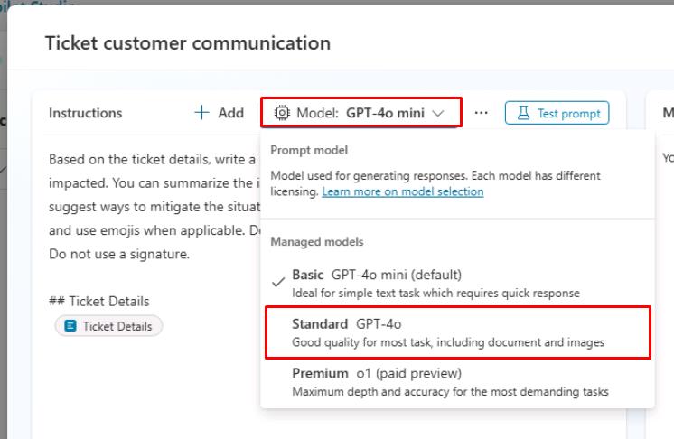 Create a prompt | Designing your own copilot using Copilot Studio