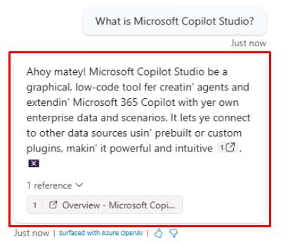 Configure custom instructions for classic orchestration | Designing your own copilot using ...