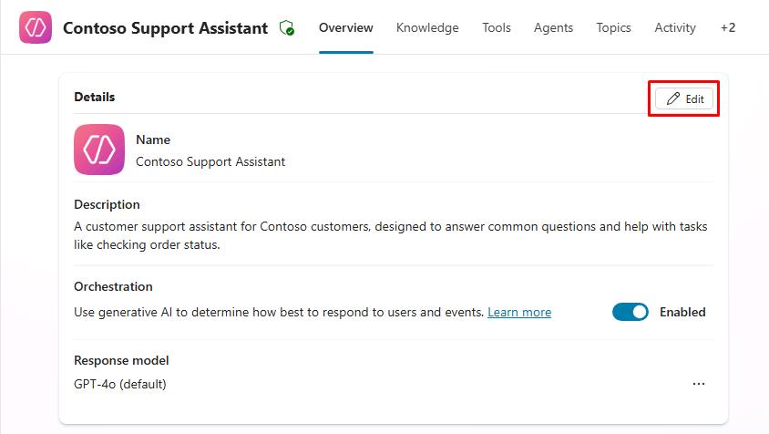 Configure custom instructions for Generative AI Orchestration | TechWorkshop L300 - Designing ...