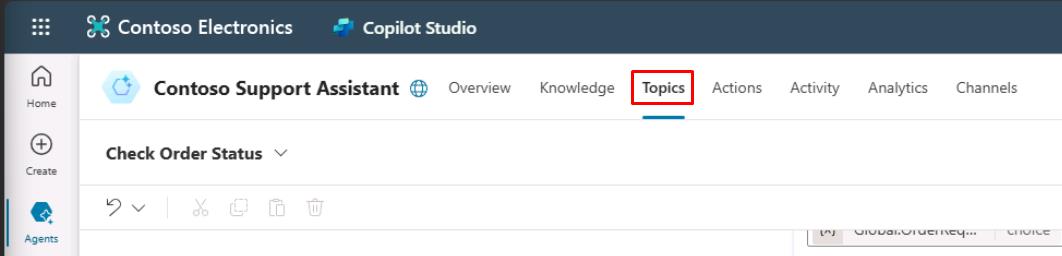 Use the Go to another topic node | Designing your own copilot using ...