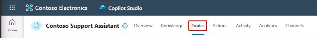 Use the Go to another topic node | Designing your own copilot using Copilot Studio
