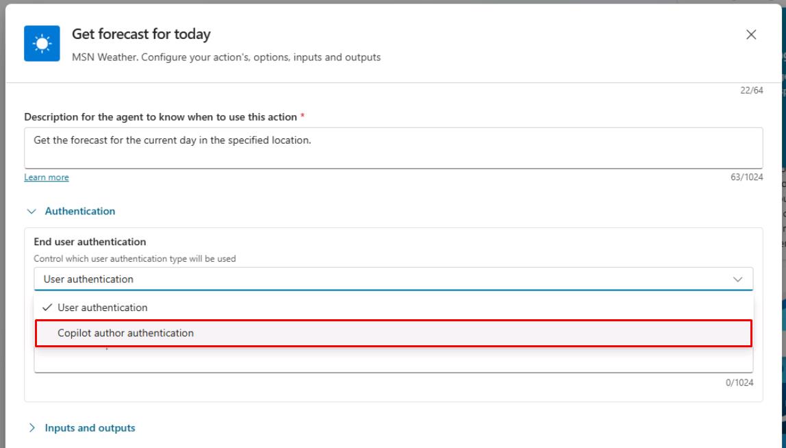 Create an action | Designing your own copilot using Copilot Studio