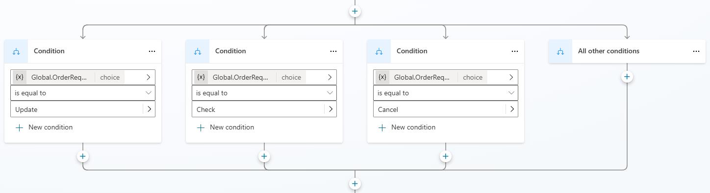 Use variables in conditions | Designing your own copilot using Copilot Studio
