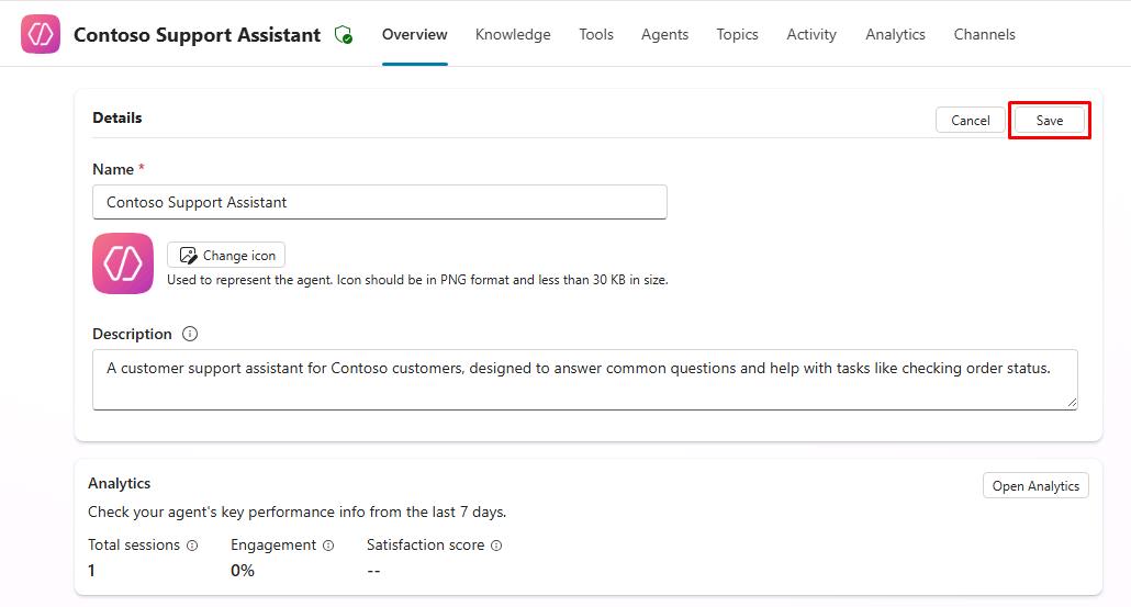 Configure custom instructions for Generative AI Orchestration | TechWorkshop L300 - Designing ...
