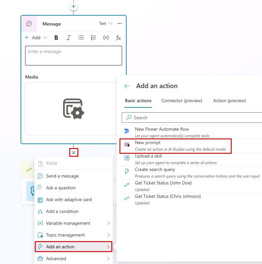 Create a prompt | Designing your own copilot using Copilot Studio