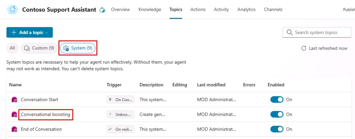 Review the Generative answers node | Designing your own copilot using Copilot Studio