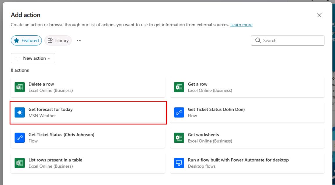 Create an action | Designing your own copilot using Copilot Studio