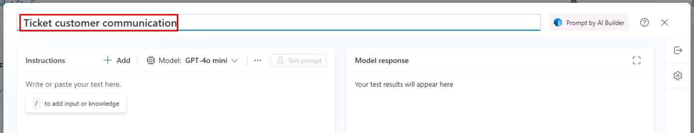 Create a prompt | Designing your own copilot using Copilot Studio