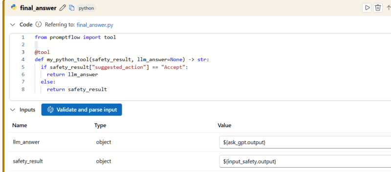 Add Content Safety to your Solution. | Operationalize LLMs with LLMOps ...