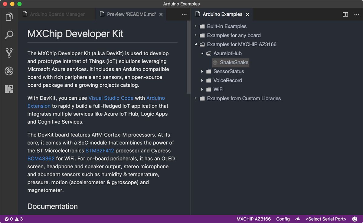 Shake, shake - IoT DevKit