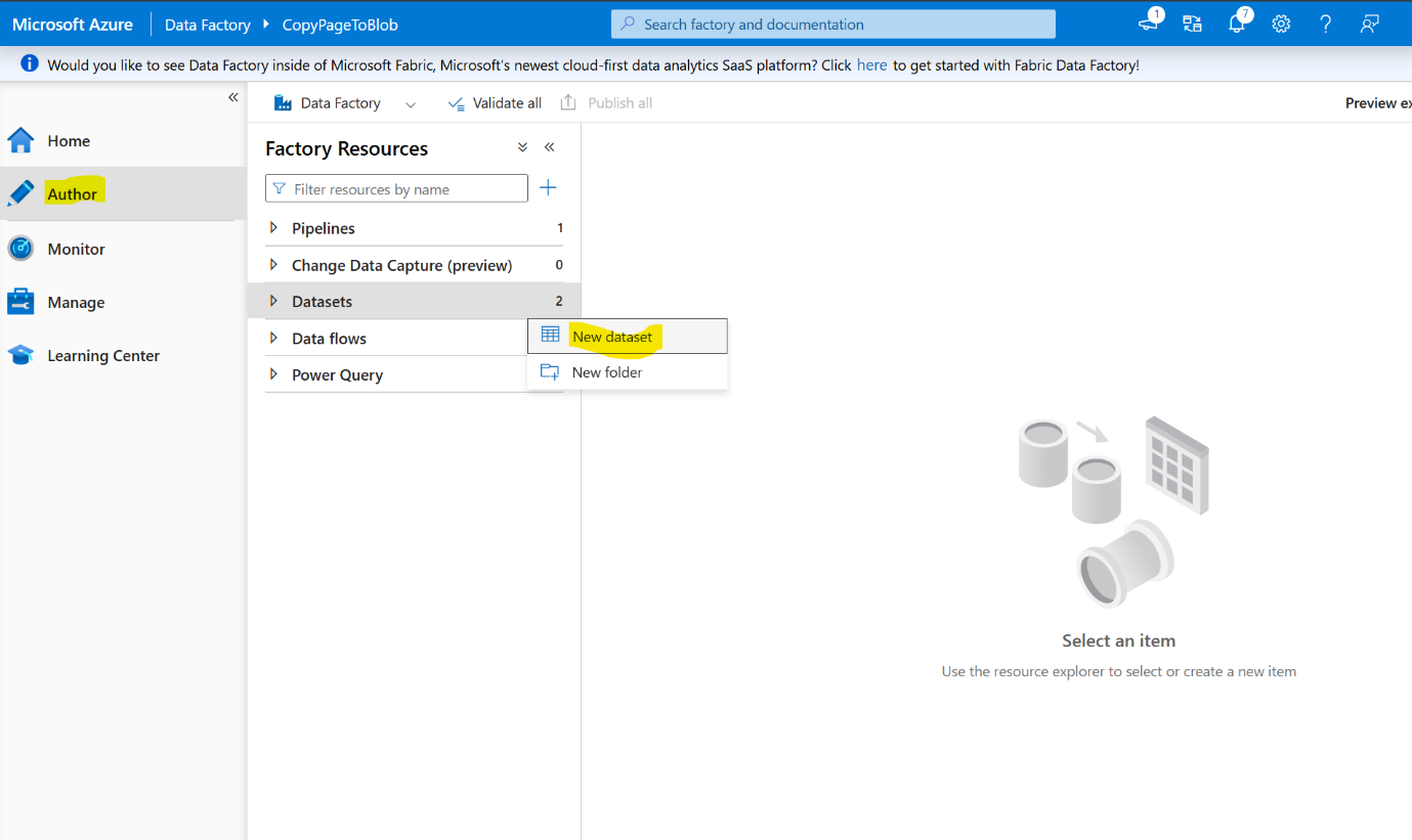 Azure Data Factory를 이용하여 Page Blob 또는 Append Blob을 Block Blob 으로 변환하기 ...