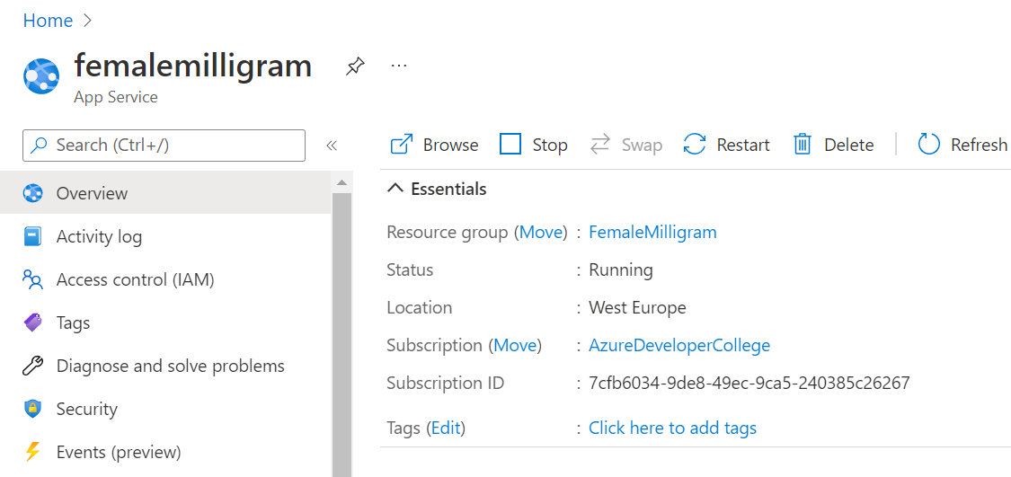 Challenge 3: Create Milligram application on Azure | Anyone Can Code